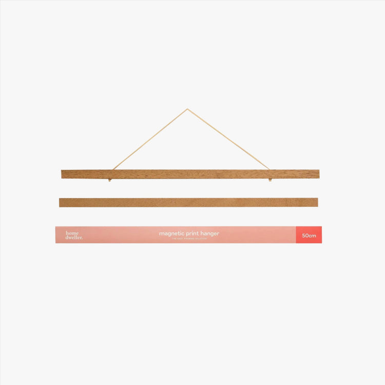 Magnetic Tea Towel Hanger 50cm — Wooden Poster Frame | Home Dweller