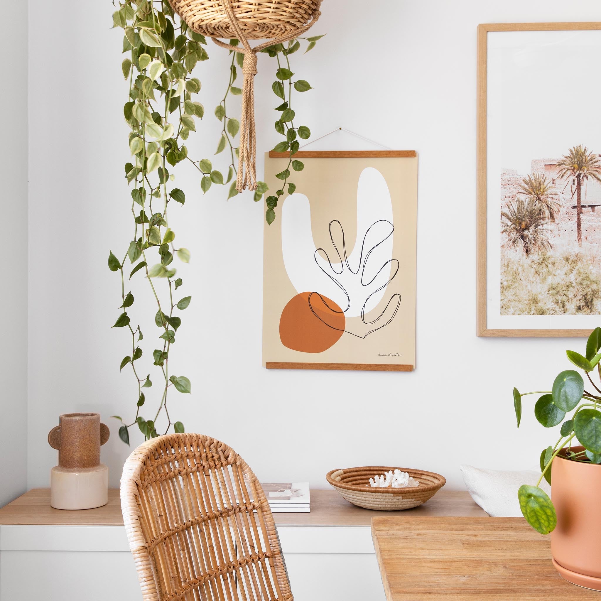 Magnetic Print Hanger 42cm — Wooden Poster Frame | Home Dweller